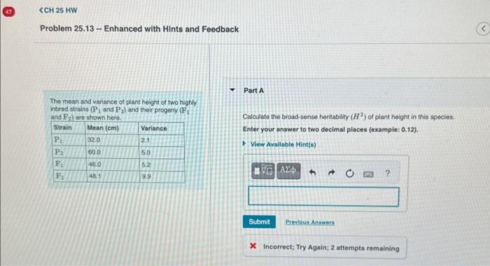 Solved Problem 25.13 - Enhanced with Hints and Feedback Part | Chegg.com