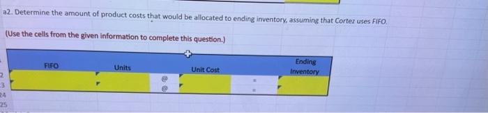 Solved b1. Determine the amount of product costs that would | Chegg.com