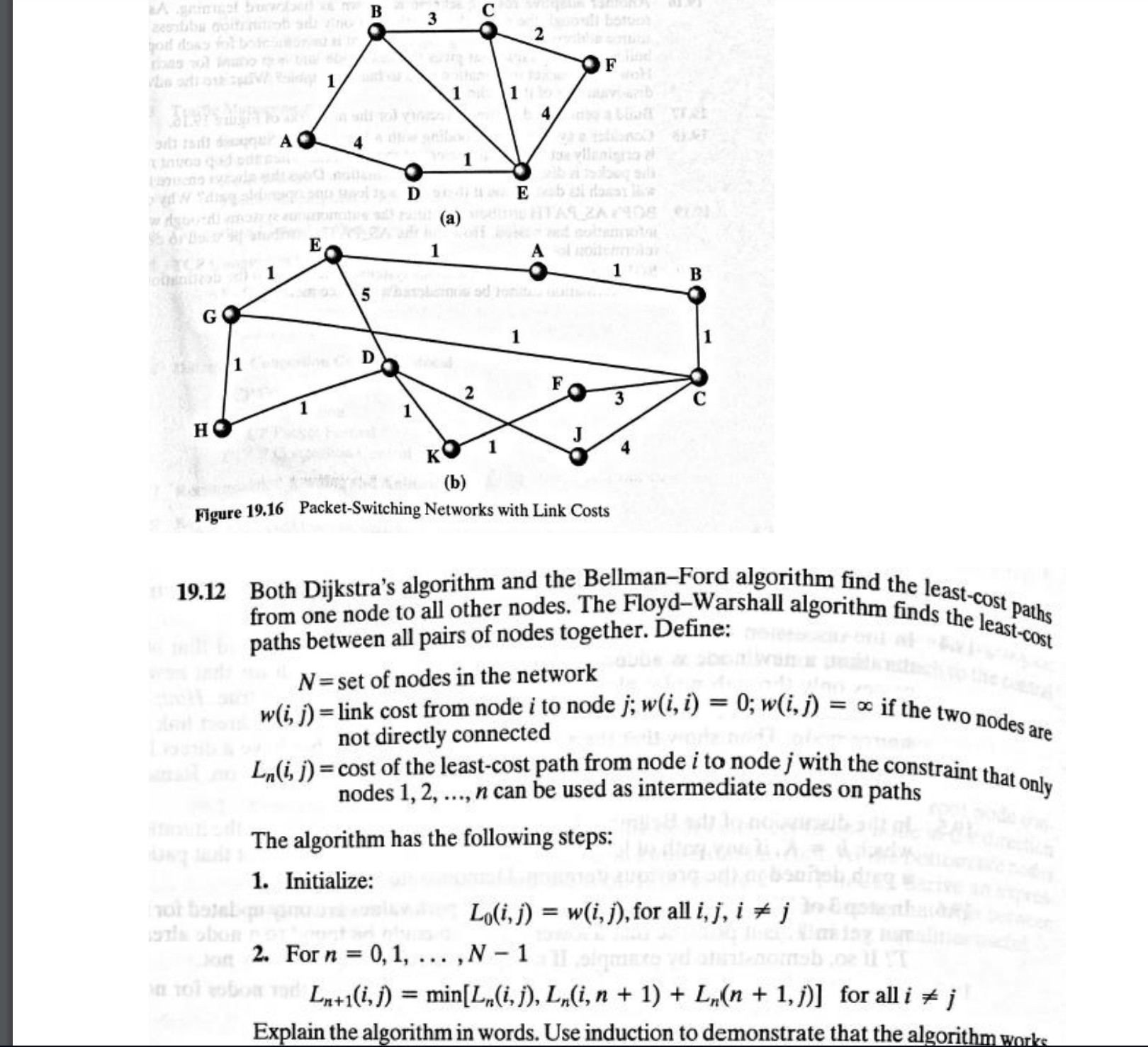 Solved 19.12 ﻿Both Dijkstra's algorithm and the Bellman-Ford | Chegg.com