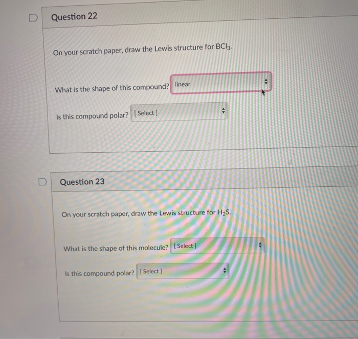 Solved Question 22 On your scratch paper, draw the Lewis | Chegg.com