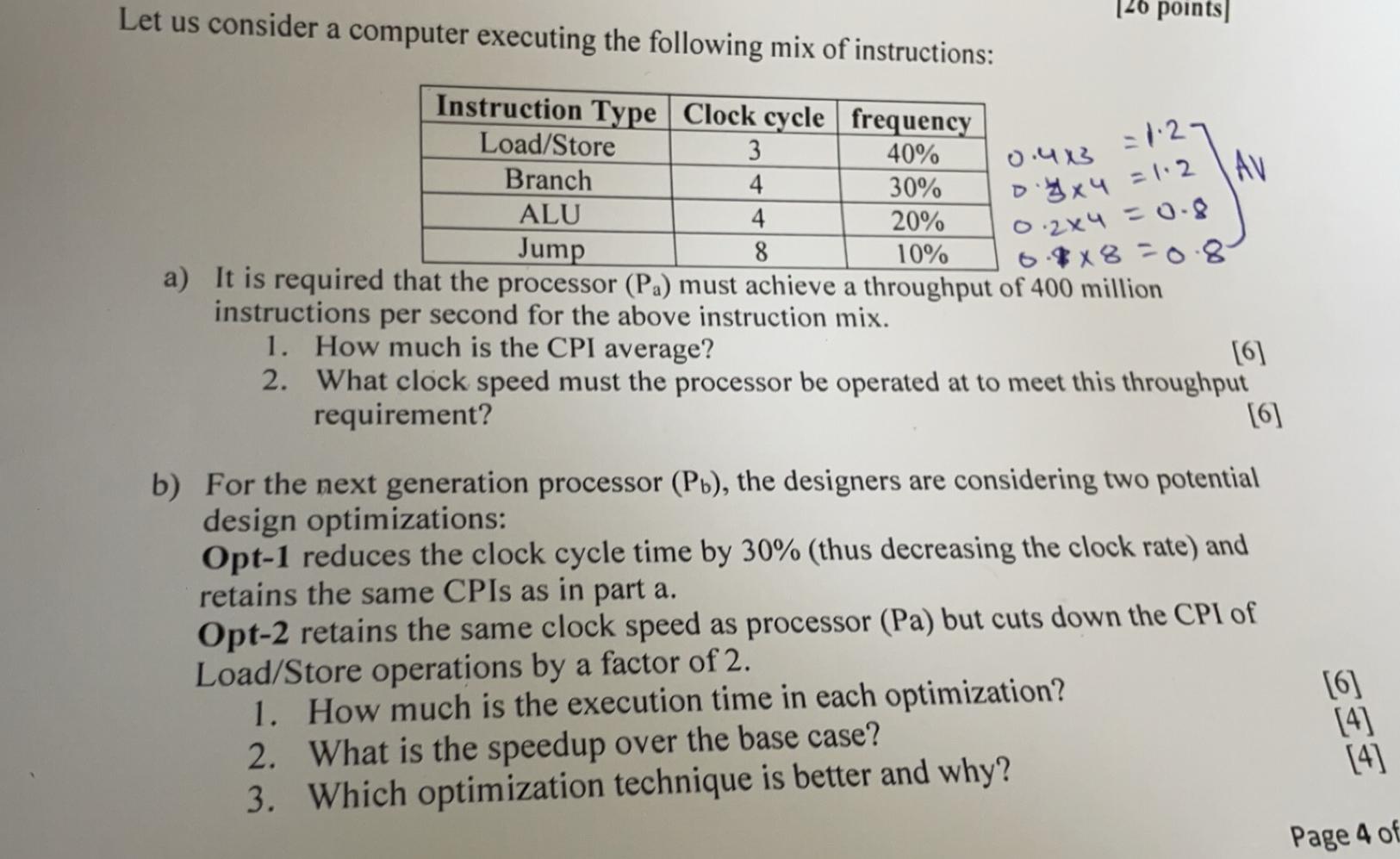 Solved Let us consider a computer executing the following | Chegg.com