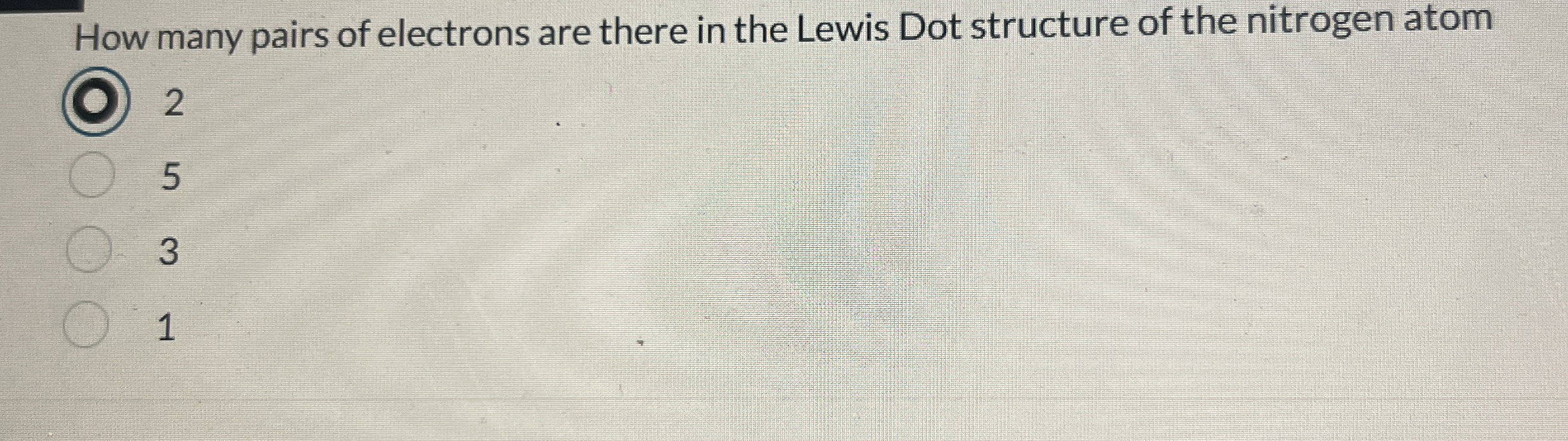 [Solved]: How many pairs of electrons are there in the Lewis