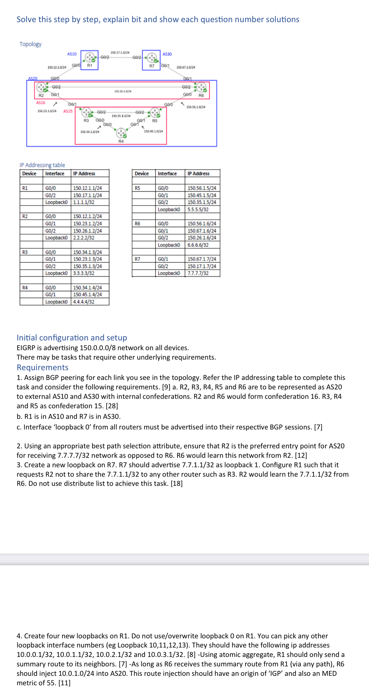 Solved Solve this step by step, explain bit and show each | Chegg.com