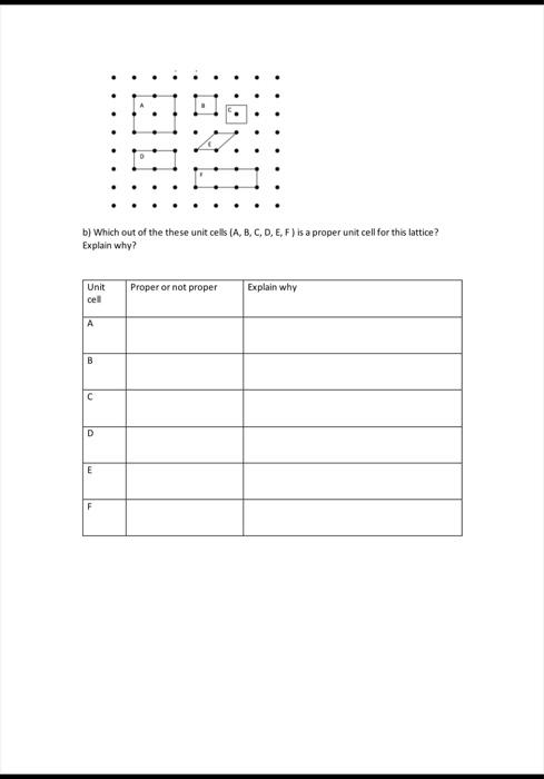 Solved Consider a square space lattice where A,B,C,D,E,F are | Chegg.com