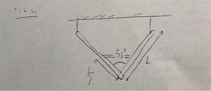 Solved 4. Two identical uniform beams weighing 260 N each | Chegg.com