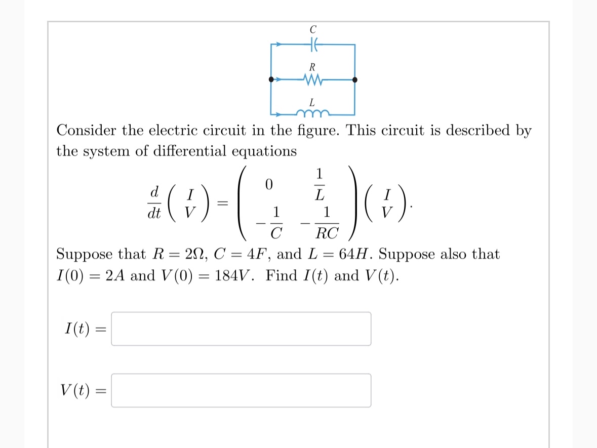 Solved Consider the electric circuit in the figure. This | Chegg.com