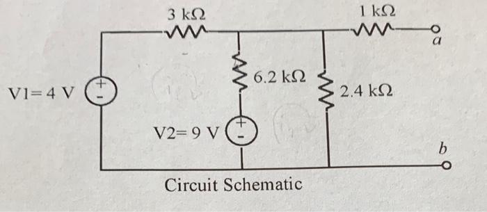 Solved i need to find the open circuit voltage using DC | Chegg.com