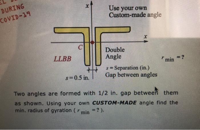 Solved DURING COVID-19 Use your own Custom-made angle C LLBB | Chegg.com