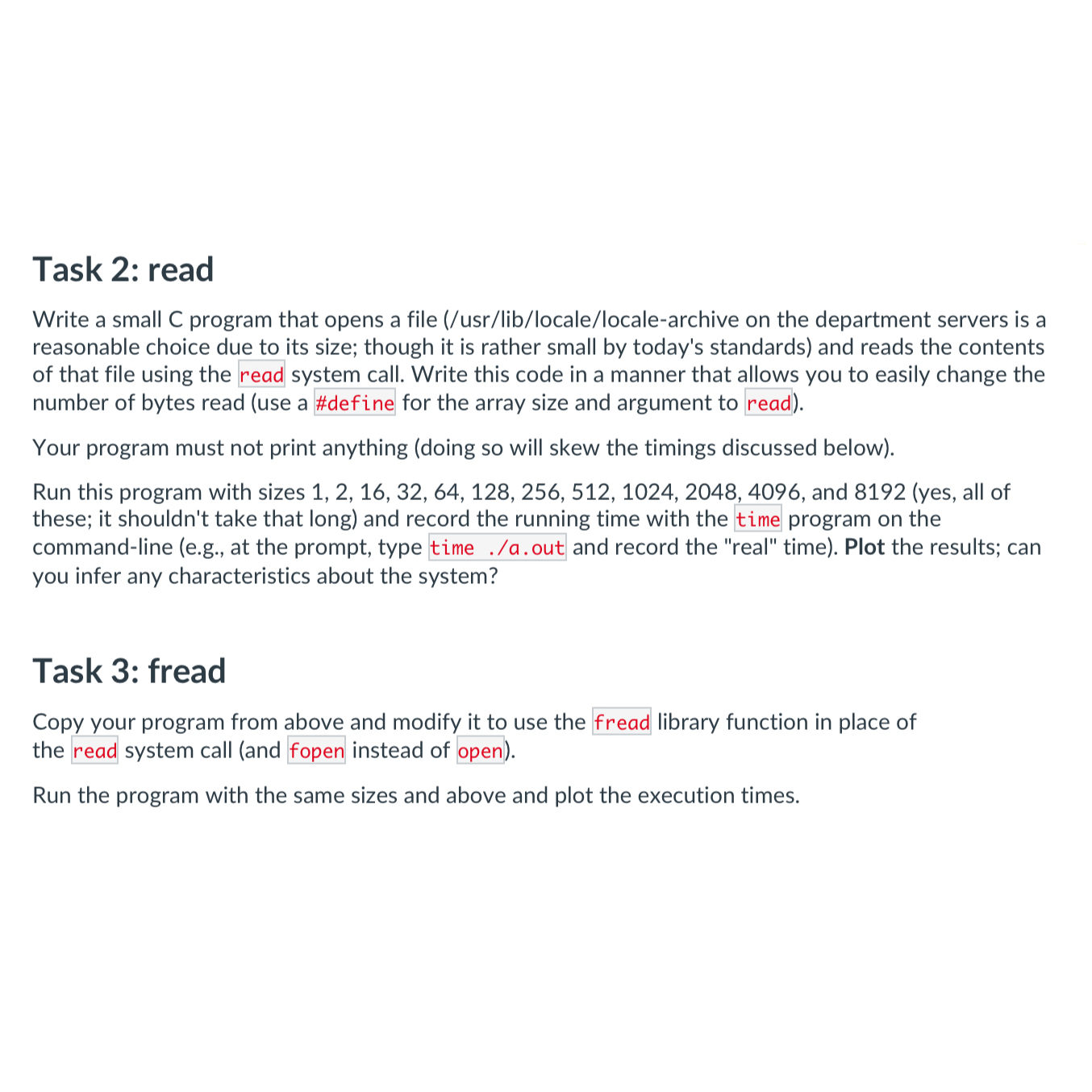 Solved Task 2 Readwrite A Small C Program That Opens A File
