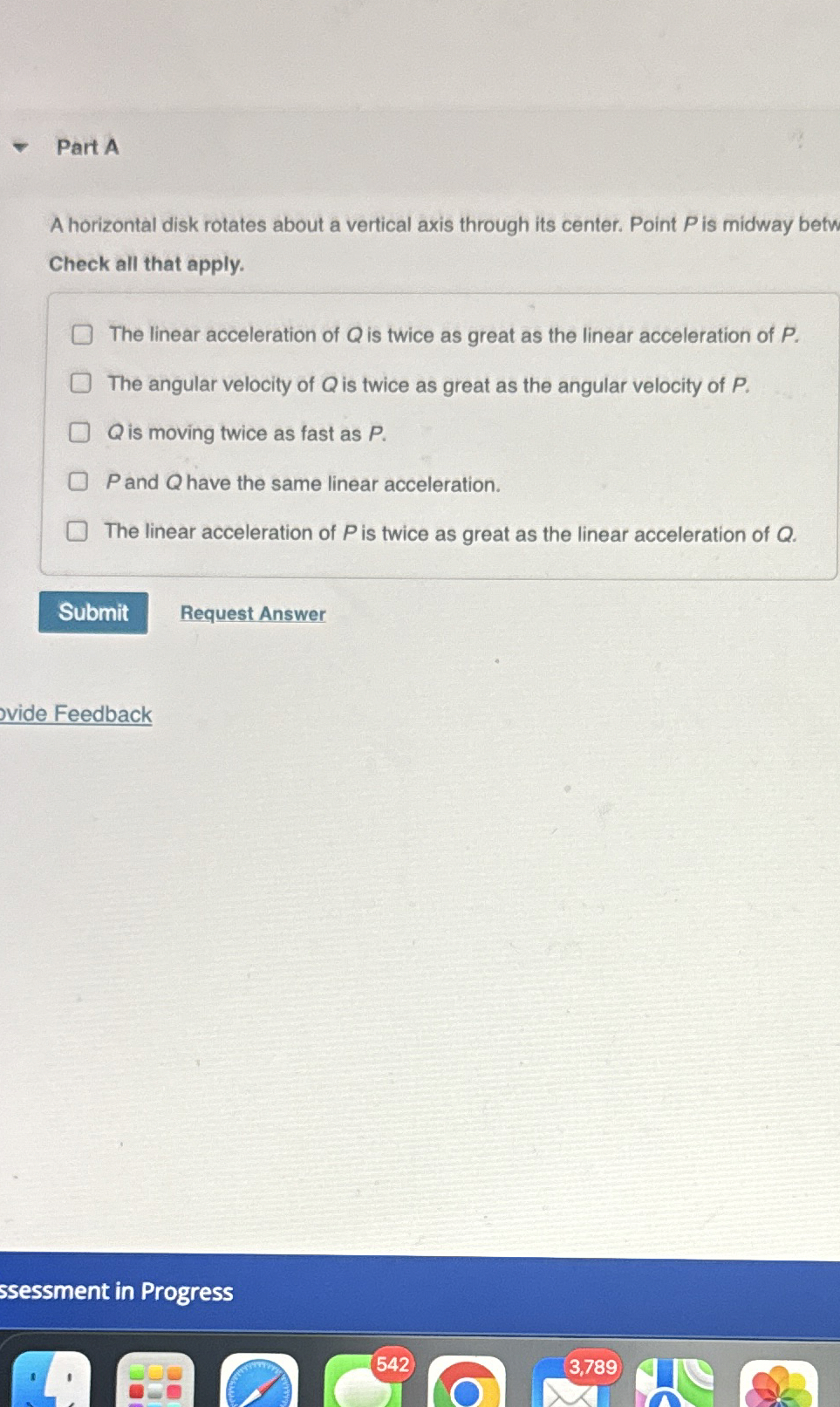 Solved A horizontal Part AA horizontal disk rotates about a | Chegg.com