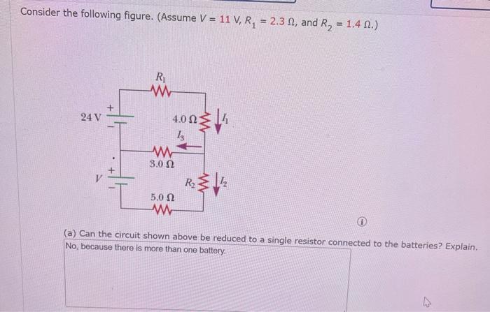 Solved Consider the following figure. (Assume V=11 | Chegg.com
