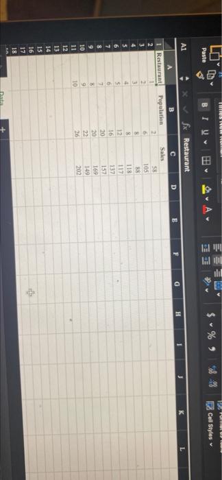 Solved Unit 8 Lab: Excel's Regression Tool and Exercises | Chegg.com