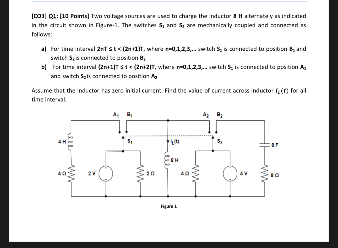 Solved [C03] ﻿Q1: [10 ﻿Points] ﻿Two voltage sources are used | Chegg.com