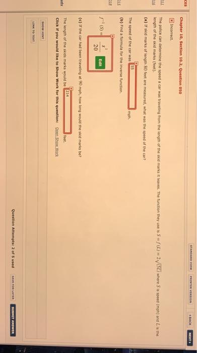 Solved STANDARD VIEW PRINTER VERSION BACK NEXT CES Chapter | Chegg.com