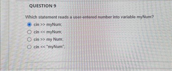 Solved Which Statement Reads A User Entered Number Into 8426