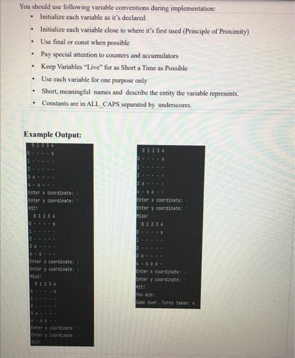 Lab 6: Implementing the Battleship Game In this lab | Chegg.com