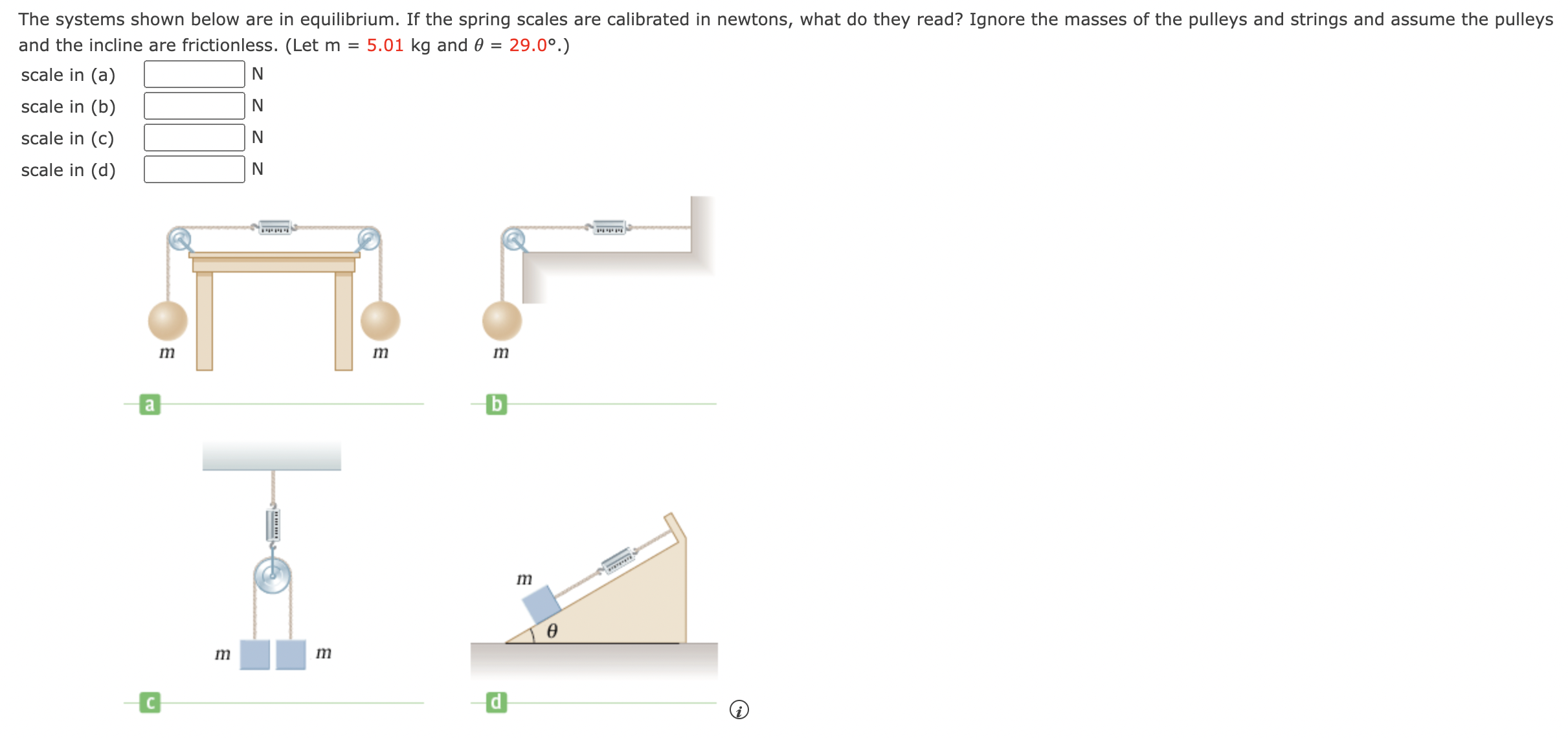 Solved The systems shown below are in equilibrium. If the | Chegg.com