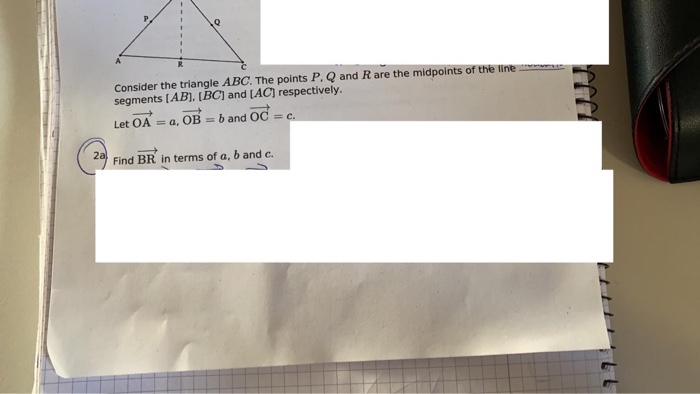Solved OACB is a parallelogram with OA = a and OB = b, where | Chegg.com