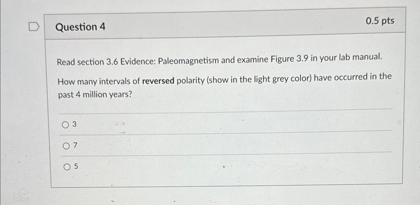 Solved Question 40.5ptsRead section 3.6 ﻿Evidence: | Chegg.com