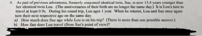 Solved 6. As part of previous adventures, formerly conjoined | Chegg.com