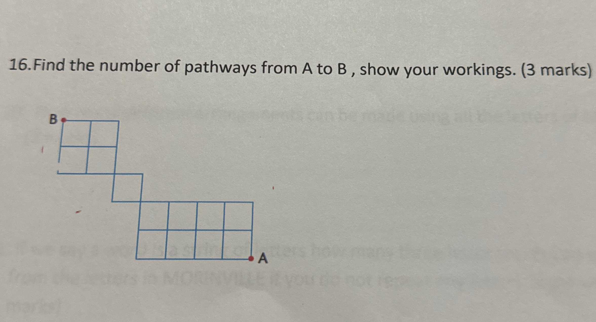 Solved Find the number of pathways from A ﻿to B, ﻿show your | Chegg.com
