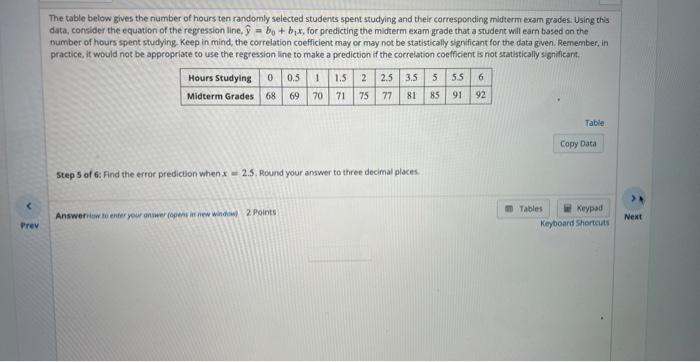 Solved The table below gives the number of hours ten | Chegg.com
