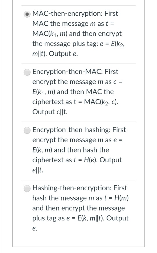 Solved In analyzing the security of authenticated | Chegg.com