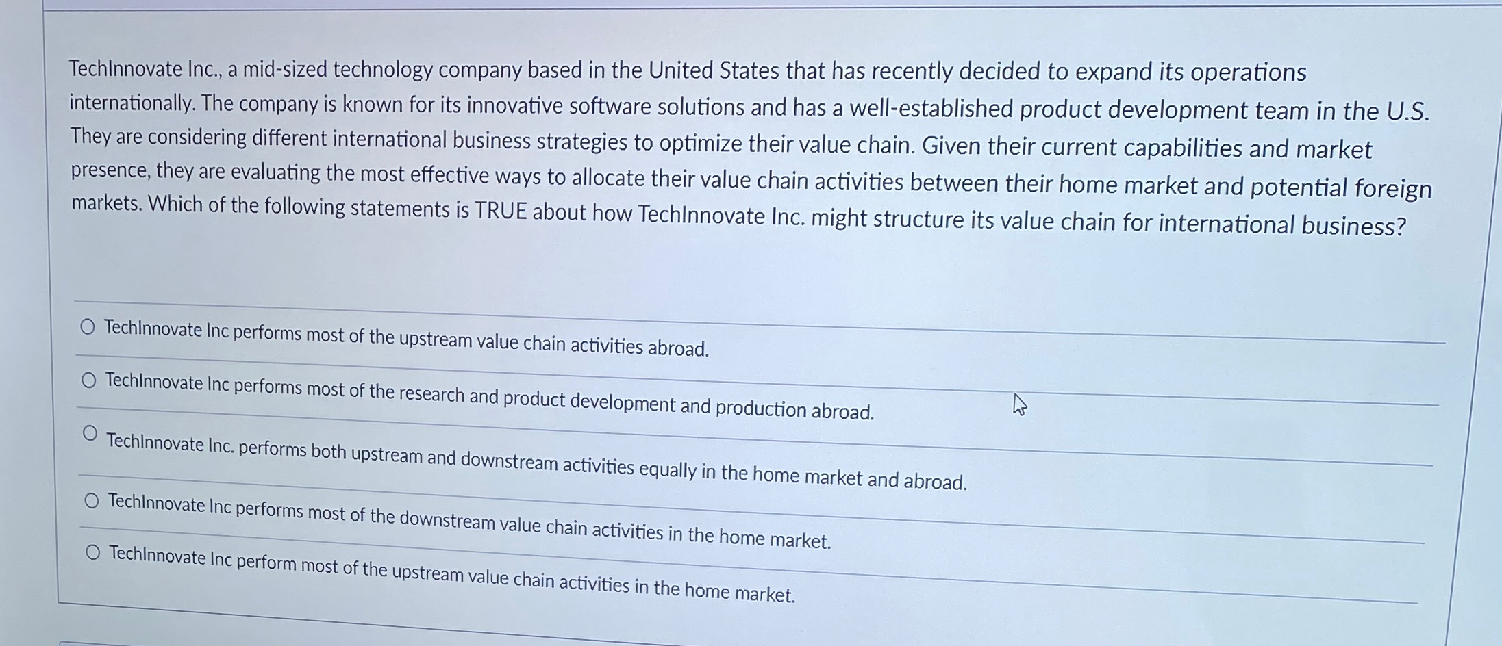 Solved TechInnovate Inc., a mid-sized technology company | Chegg.com
