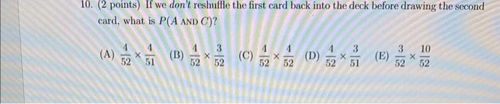 Solved (For problems \#9 to \#12) Consider an experiment of | Chegg.com