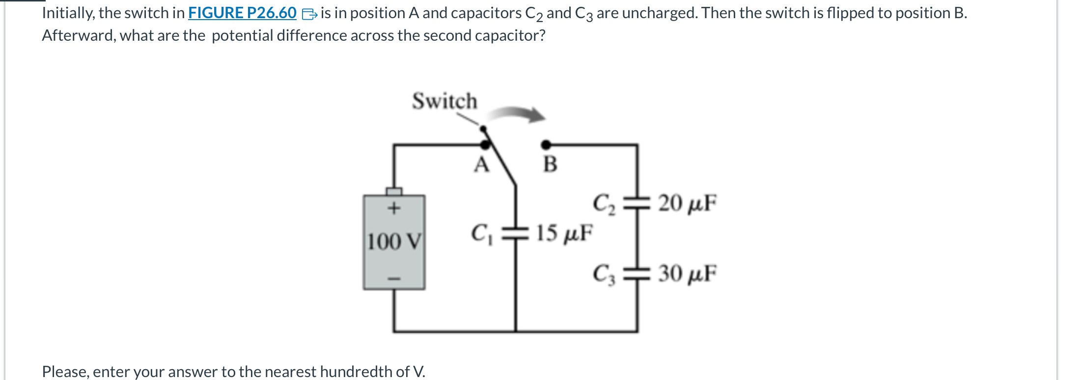Solved Initially, the switch in FIGURE P26.60 ?G ﻿is in | Chegg.com