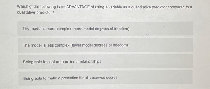 Solved Which of the following is an ADVANTAGE of using a | Chegg.com