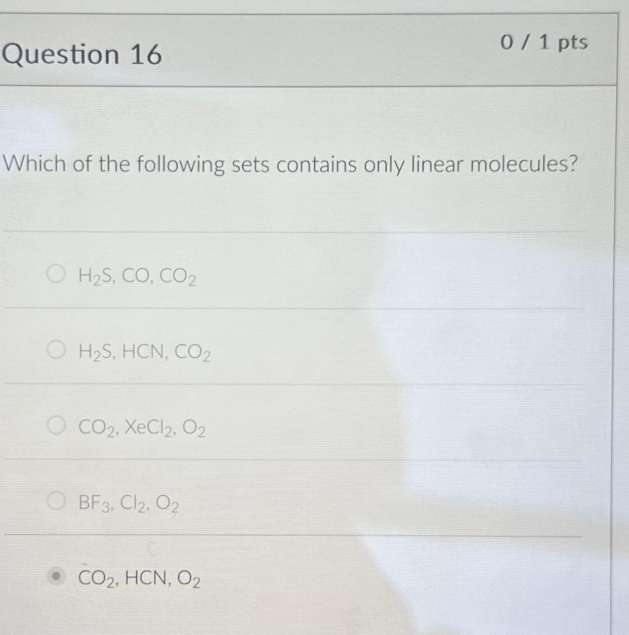 Solved Question 1601 ﻿ptsWhich of the following sets | Chegg.com