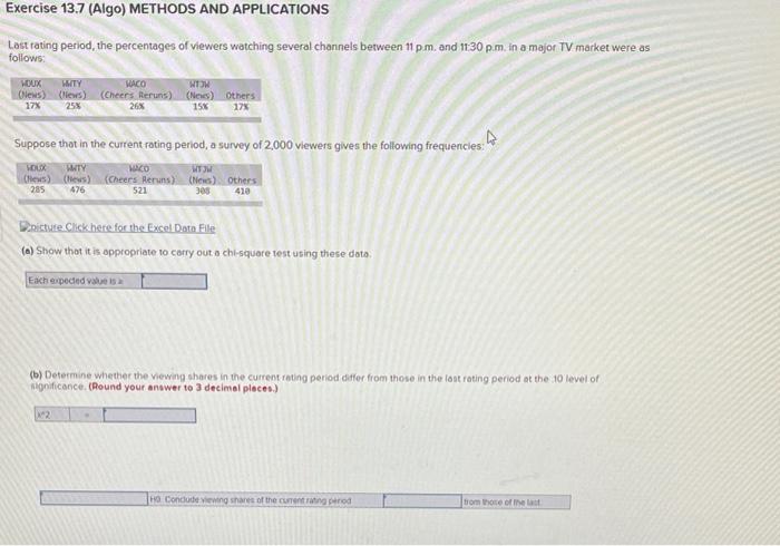 Solved Exercise 13.7 (Algo) METHODS AND APPLICATIONS Lost | Chegg.com
