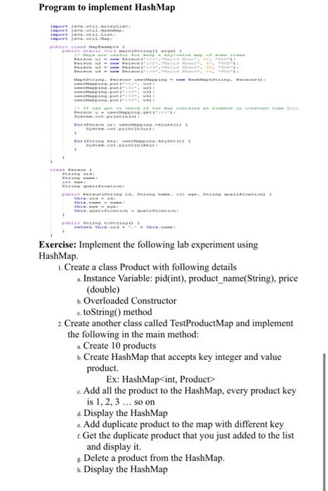 Solved Lab #07: Set and Map Objectives: About Set and Map 2. | Chegg.com