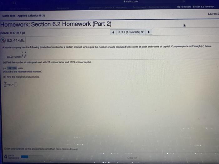 Solved mathal.com Do Homework Secson 6.2 Homewo Laurens Math | Chegg.com Solved mathal.com Do Homework Secson 6.2 Homewo Laurens Math | Chegg.com