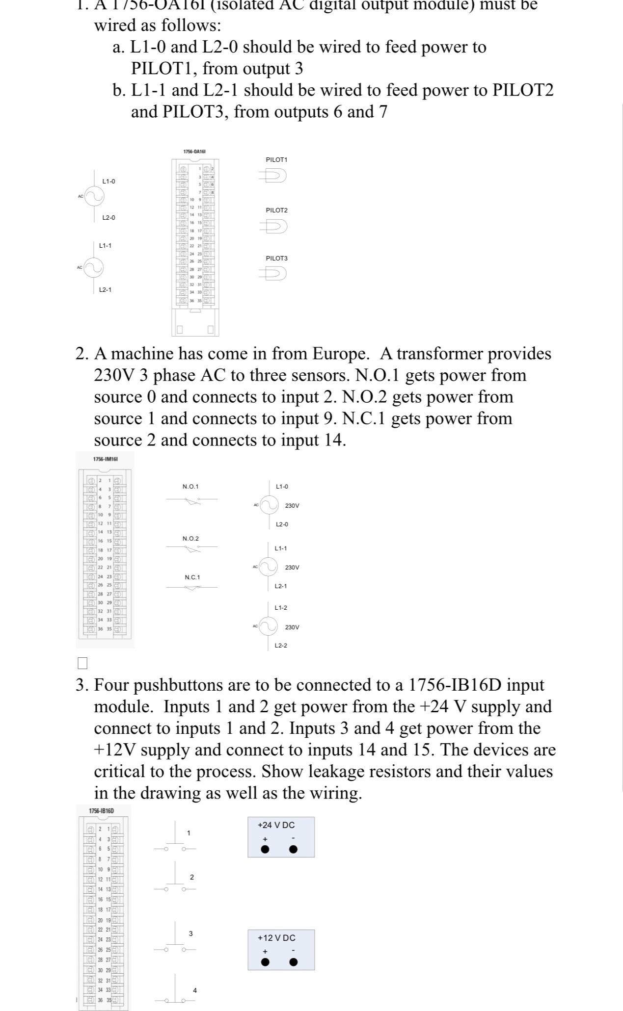 Solved A 1/56-UAI0I (isolated AC digital output module) | Chegg.com