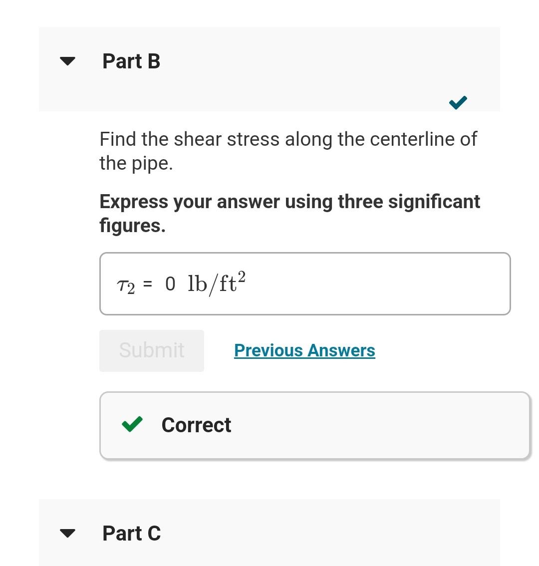 Solved length. Take ρg=2.44slug/ft3 and | Chegg.com