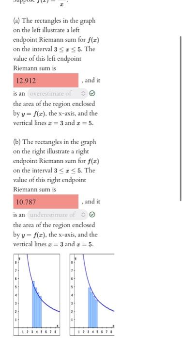 Solved (a) The rectangles in the graph on the left | Chegg.com