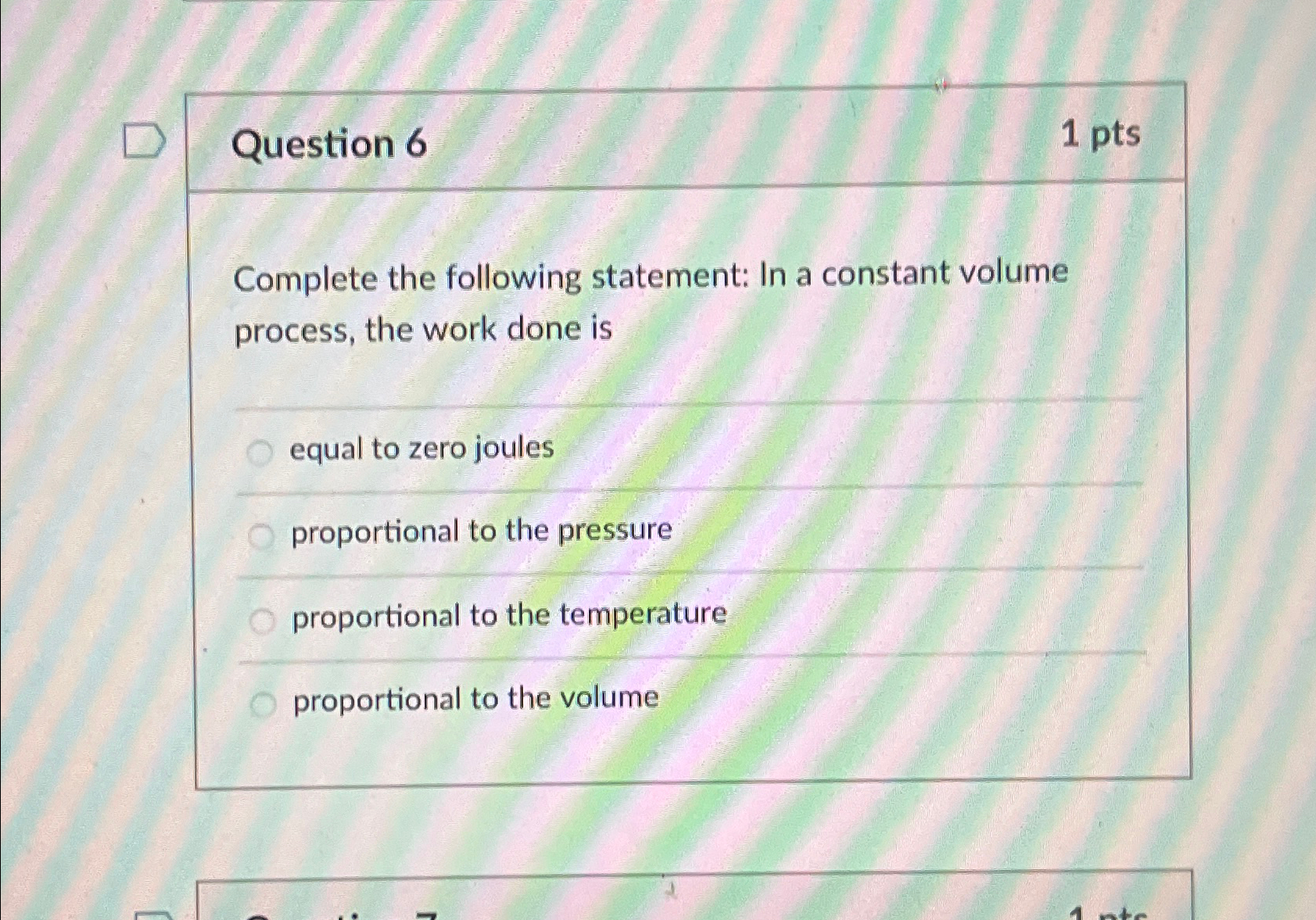 Solved Question 61ptsComplete the following statement: In a | Chegg.com