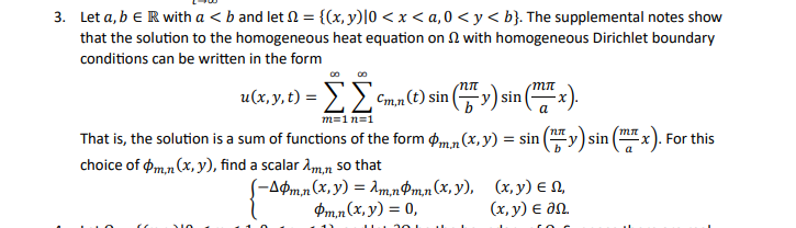 Solved Let a,binR with | Chegg.com