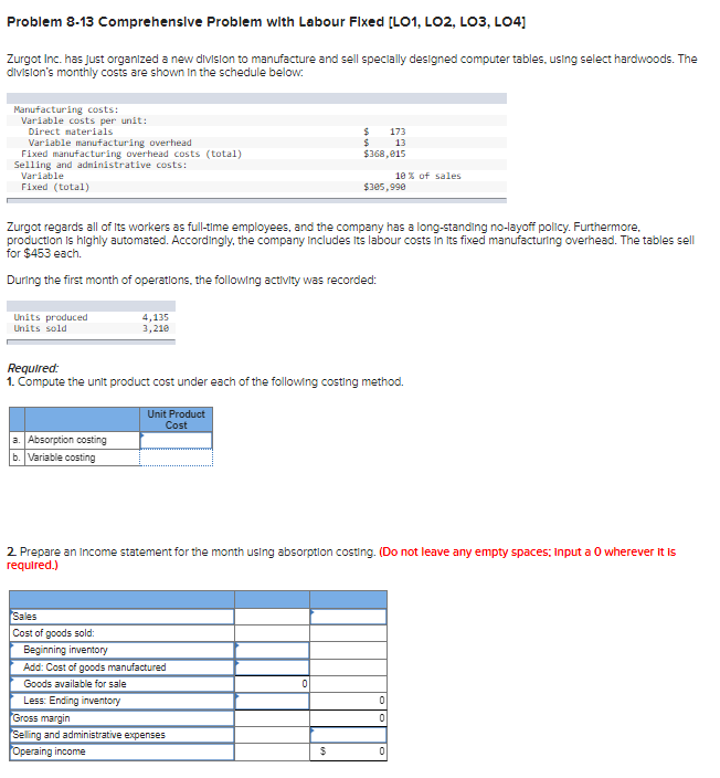 Solved Prepare a contribution format Income statement for | Chegg.com