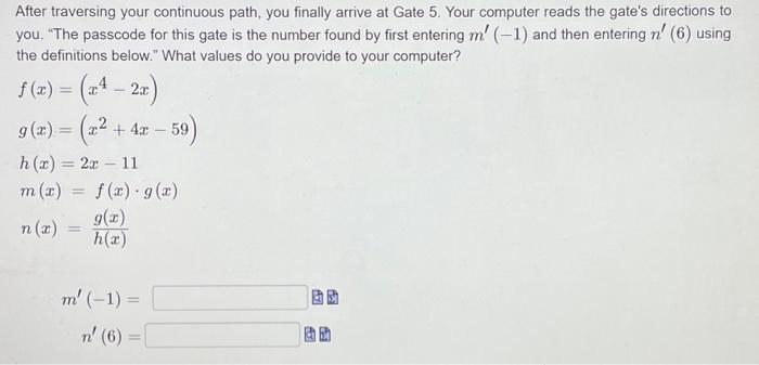 Solved After traversing your continuous path, you finally | Chegg.com