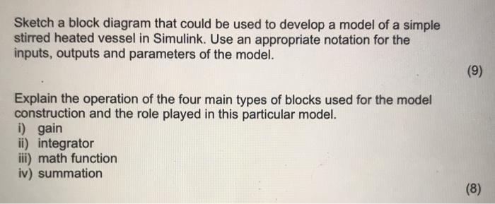 Solved Sketch a block diagram that could be used to develop | Chegg.com
