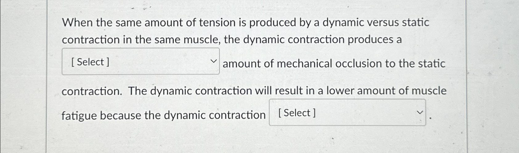 Solved When The Same Amount Of Tension Is Produced By A