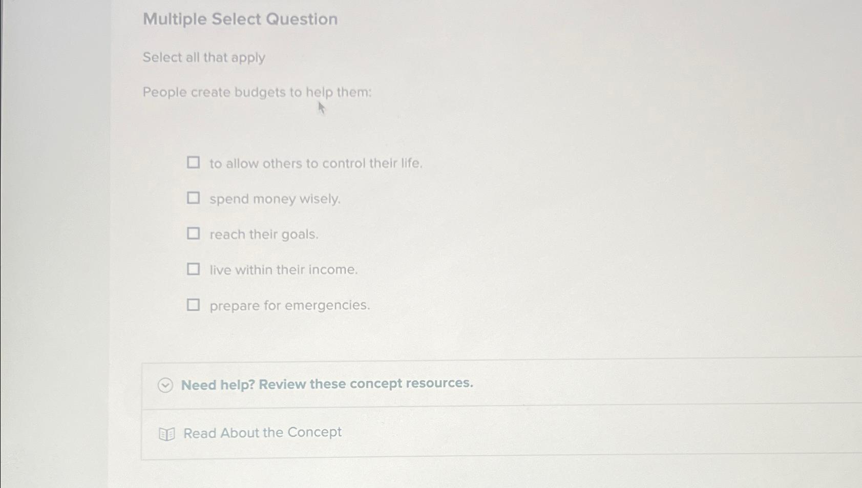 Solved Multiple Select QuestionSelect all that applyPeople | Chegg.com