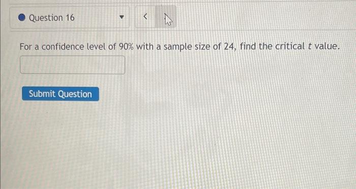 Solved For a confidence level of 90% with a sample size of | Chegg.com