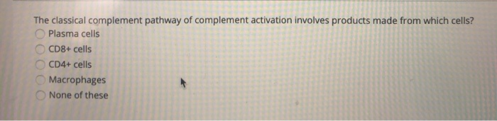 Solved activation involves products made from which cells? | Chegg.com