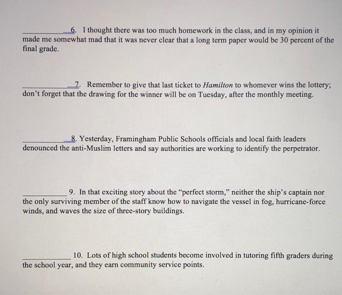 Solved Identify the error in the sentence using the correct | Chegg.com