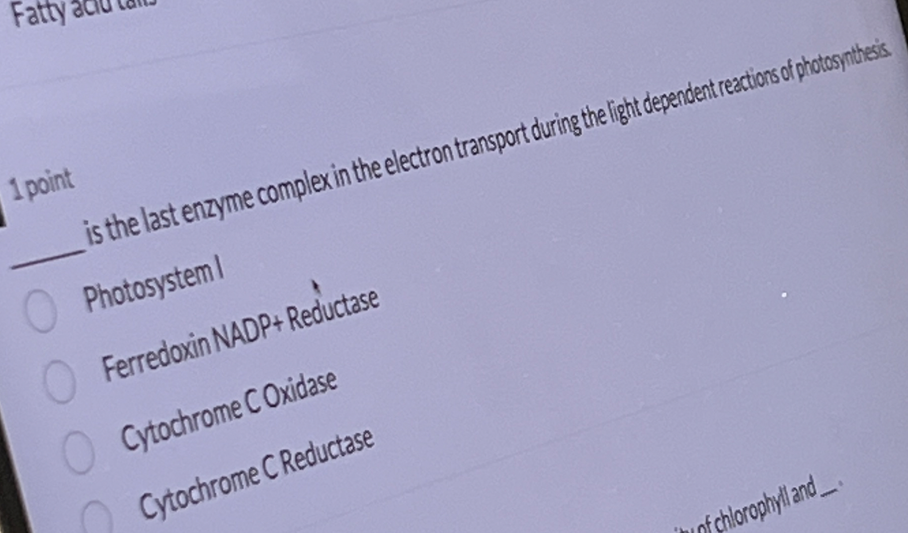Solved What is the last ensyme complex in the electron | Chegg.com