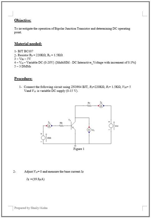 Solved 5- Plot the DC load line for VCC−10 V and determine | Chegg.com